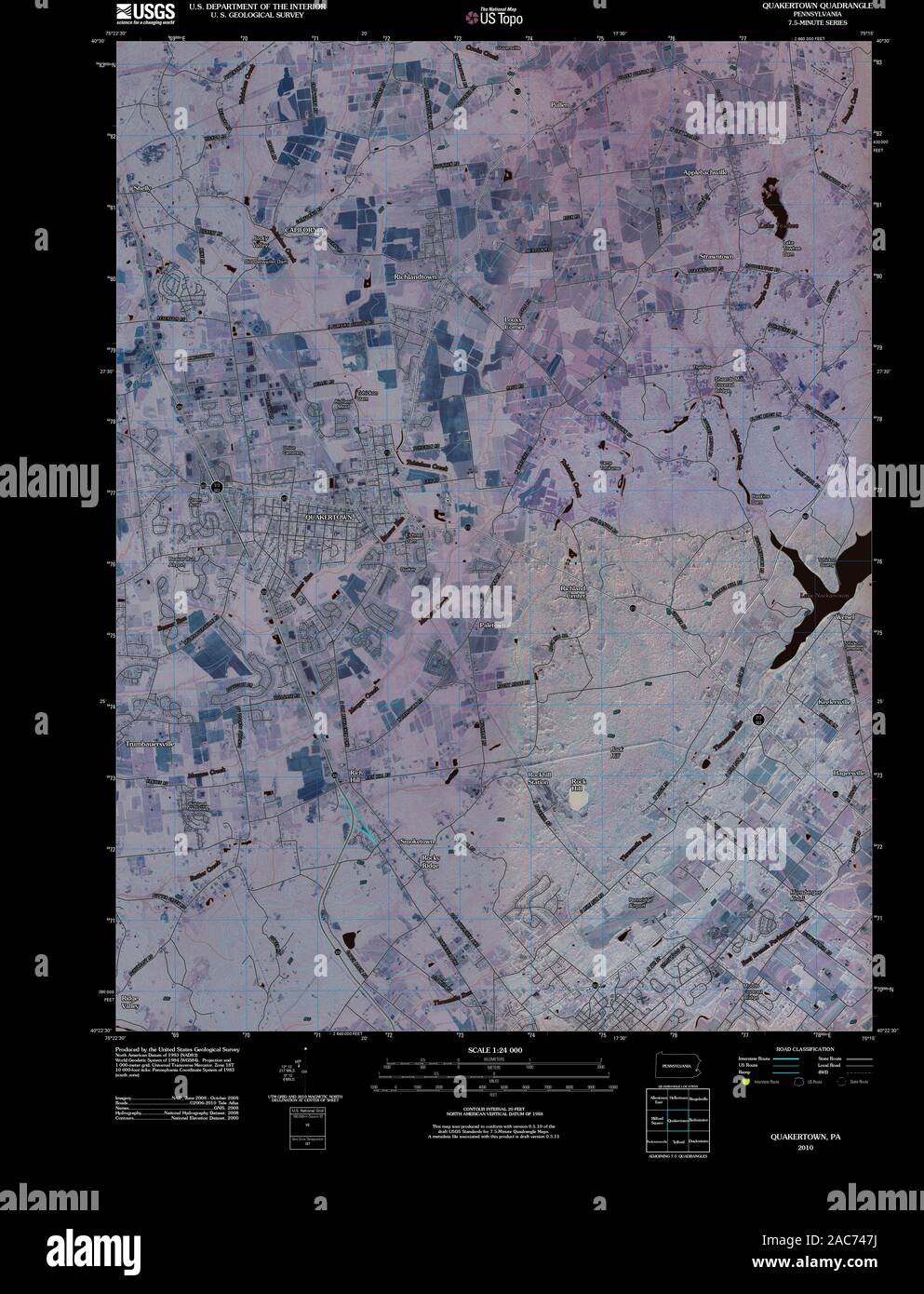 Mappa di quakertown immagini e fotografie stock ad alta risoluzione - Alamy