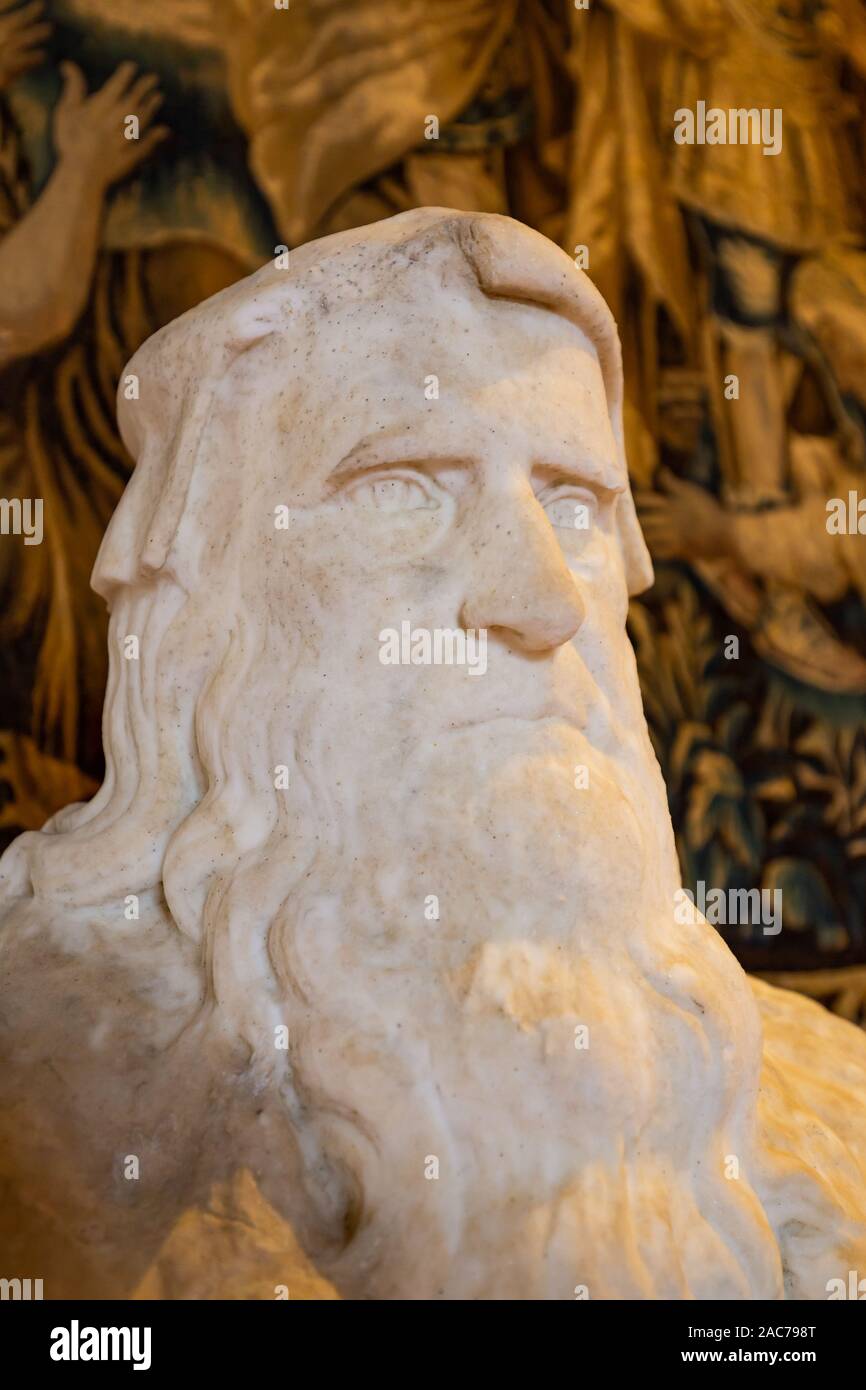 Leonardo da vinci statue amboise immagini e fotografie stock ad alta ...
