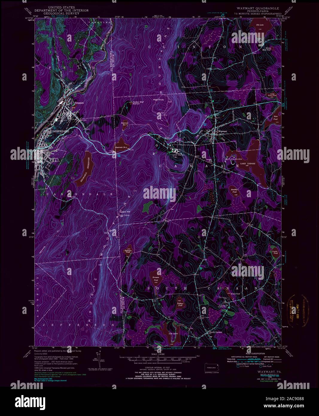 Mappa del waymart immagini e fotografie stock ad alta risoluzione - Alamy