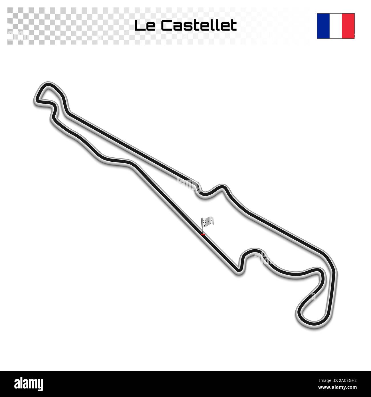 Circuit paul ricard le castellet Immagini Vettoriali Stock - Alamy