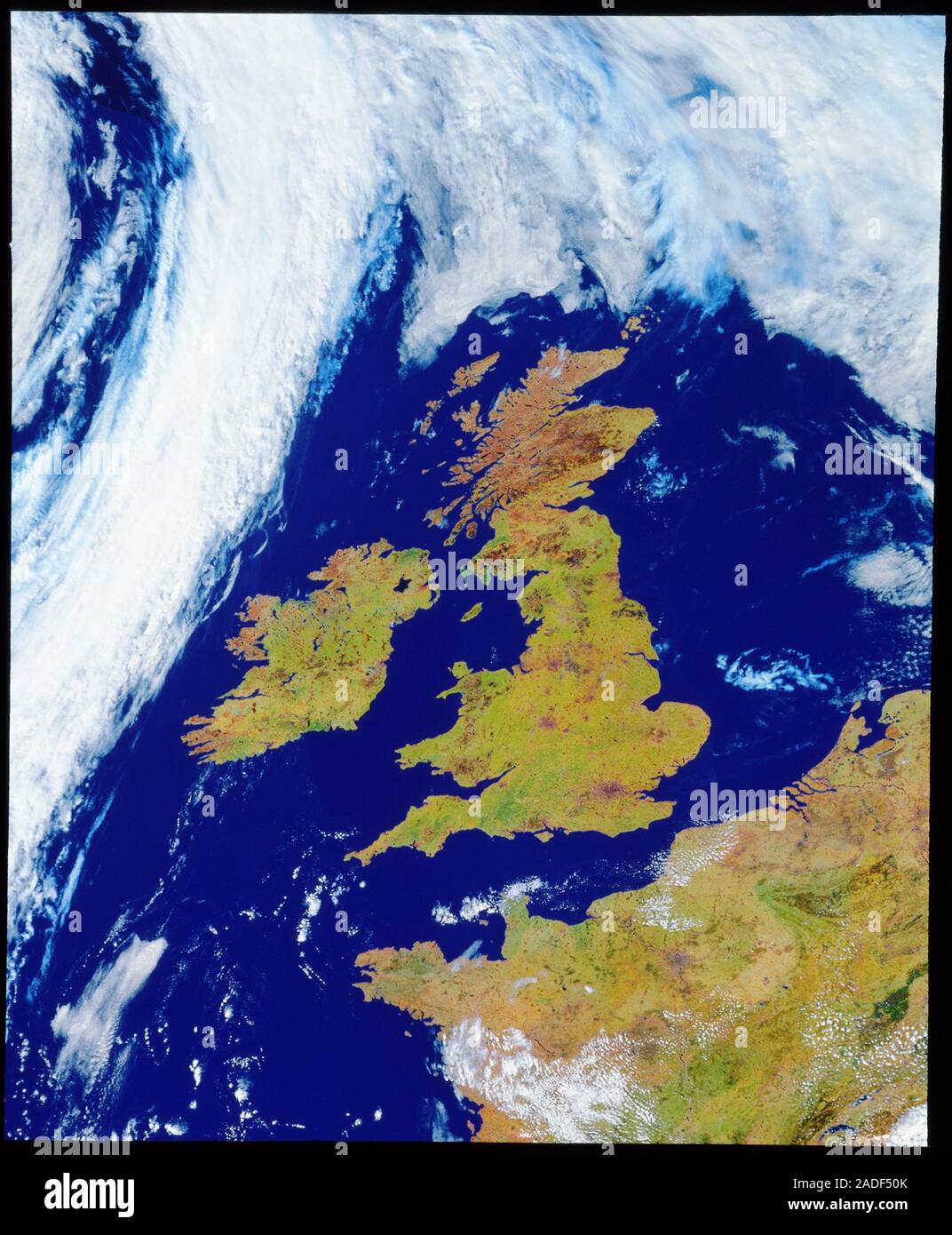 Isole britanniche. Immagine satellitare delle Isole Britanniche ...