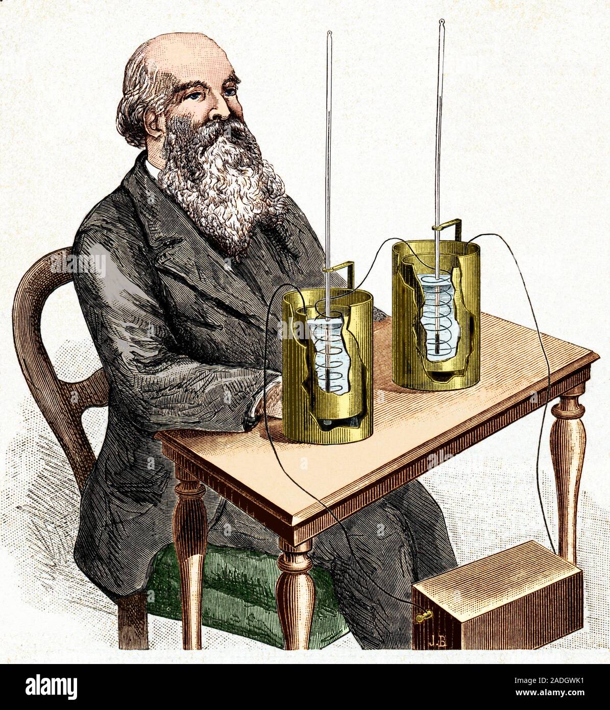 James Joule (1818-1889), il fisico britannico, misurando il ...