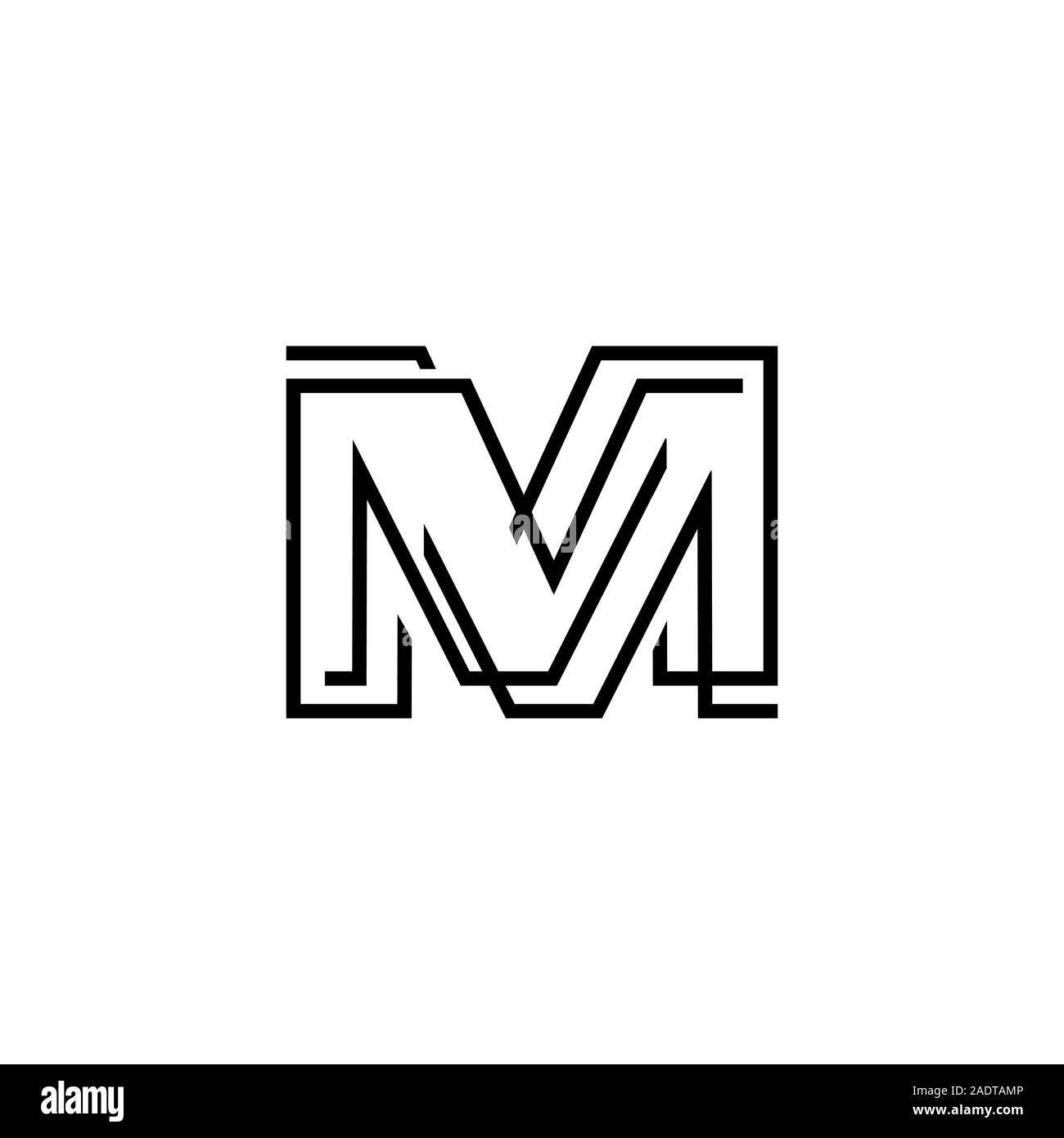 M logo vector vectors immagini e fotografie stock ad alta risoluzione ...