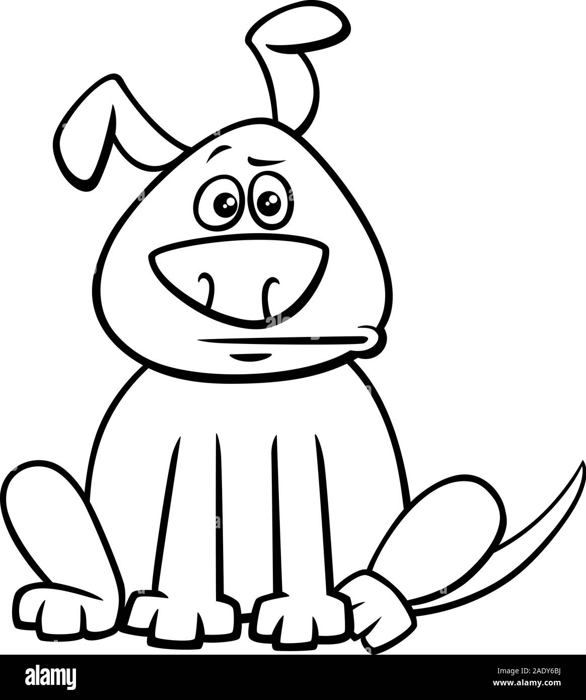 Cartoon illustration funny surprised dog immagini e fotografie stock ad ...