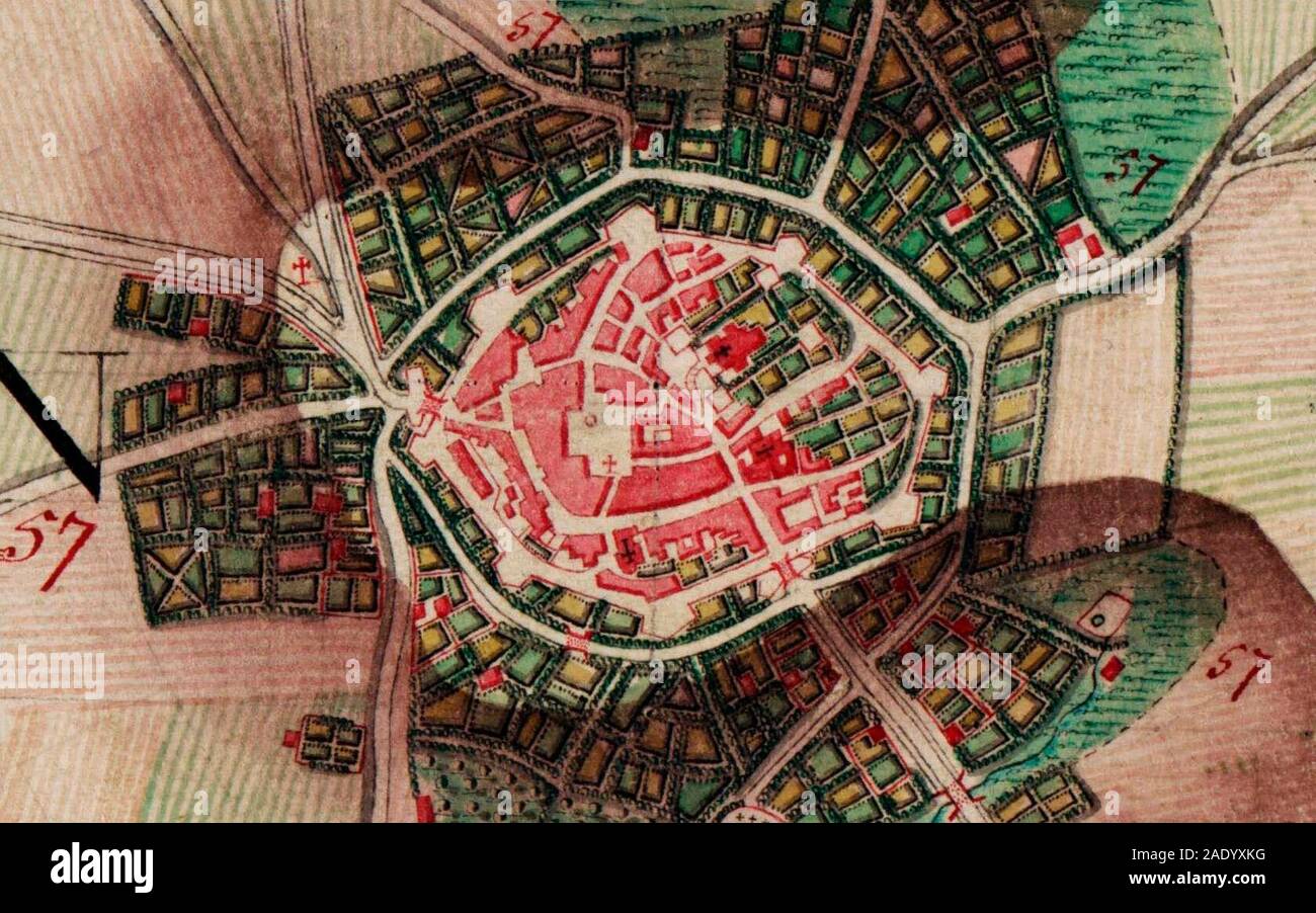 Mappa d'epoca del belgio immagini e fotografie stock ad alta ...