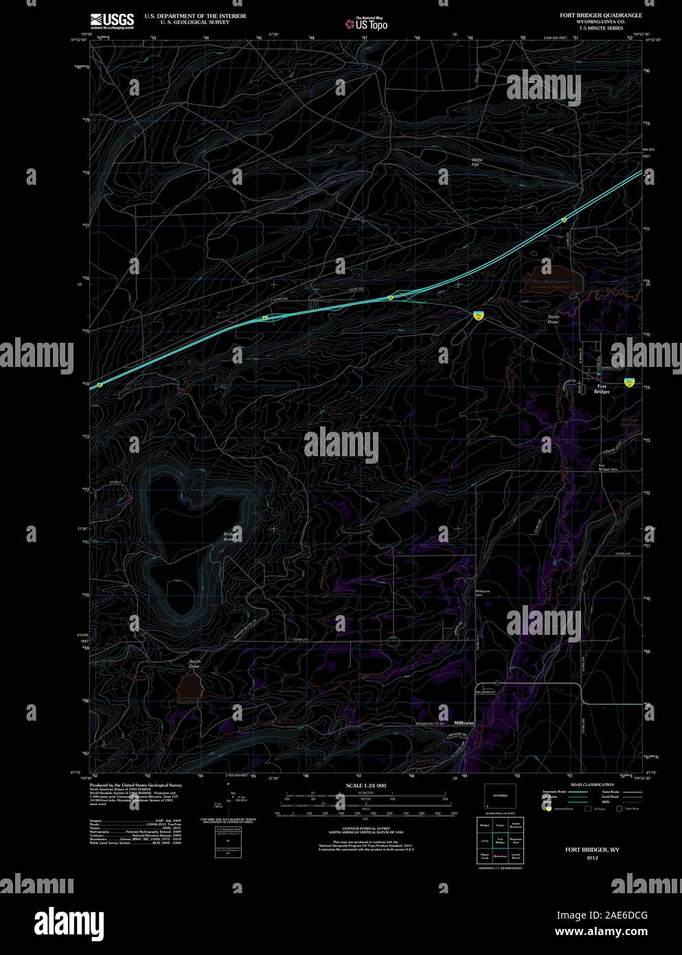Mappa di fort bridger immagini e fotografie stock ad alta risoluzione ...