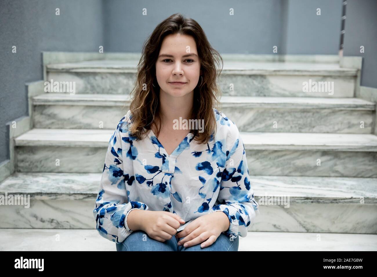 07 dicembre 2019, Berlin: Maya Richter, portavoce della gioventù verde ...