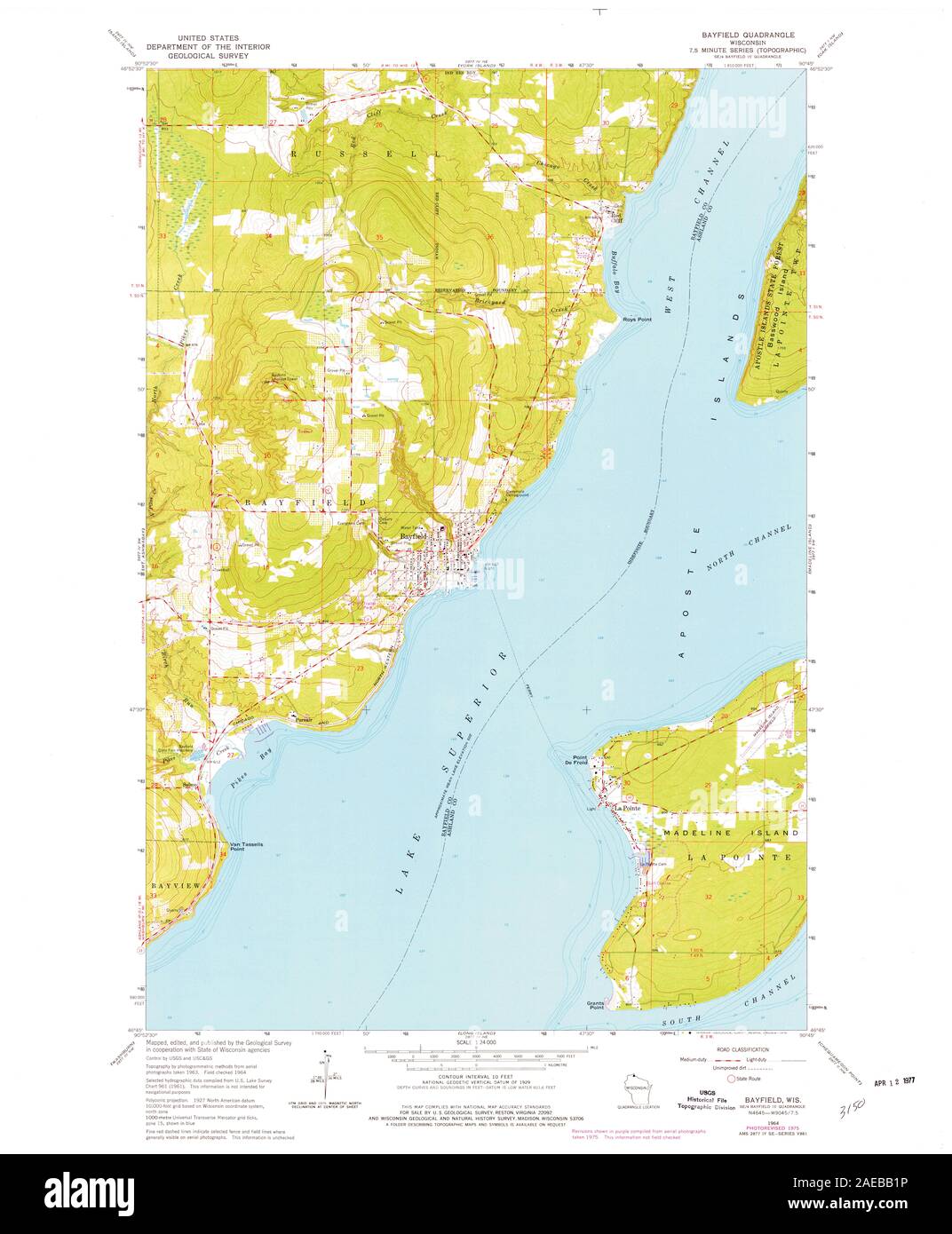Mappa di bayfield immagini e fotografie stock ad alta risoluzione - Alamy