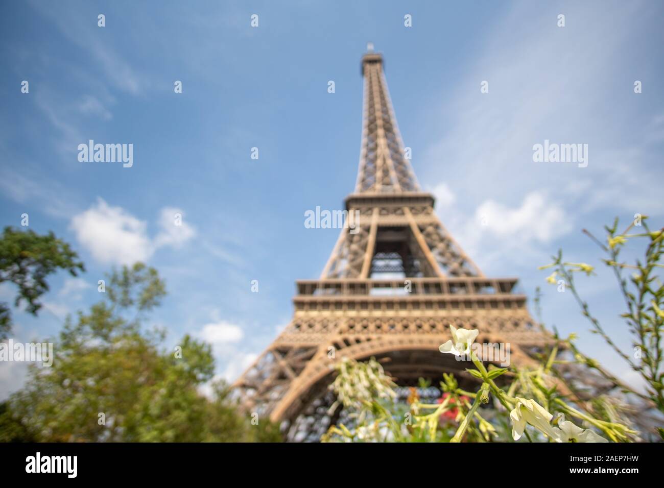 Il ponte di osservazione della torre eiffel immagini e fotografie stock ...