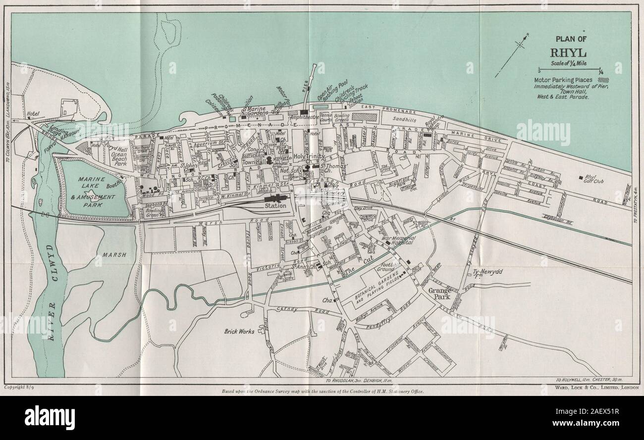 Mappa di rhyl immagini e fotografie stock ad alta risoluzione - Alamy