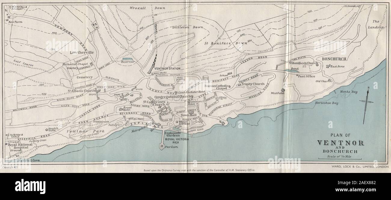 Mappa di ventnor immagini e fotografie stock ad alta risoluzione - Alamy