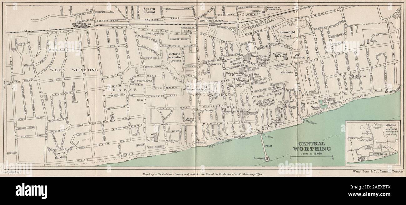 Mappa di worthing immagini e fotografie stock ad alta risoluzione - Alamy