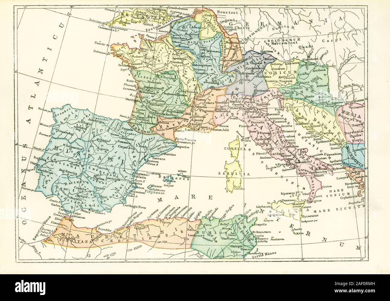 Mappa sardegna romana immagini e fotografie stock ad alta risoluzione ...