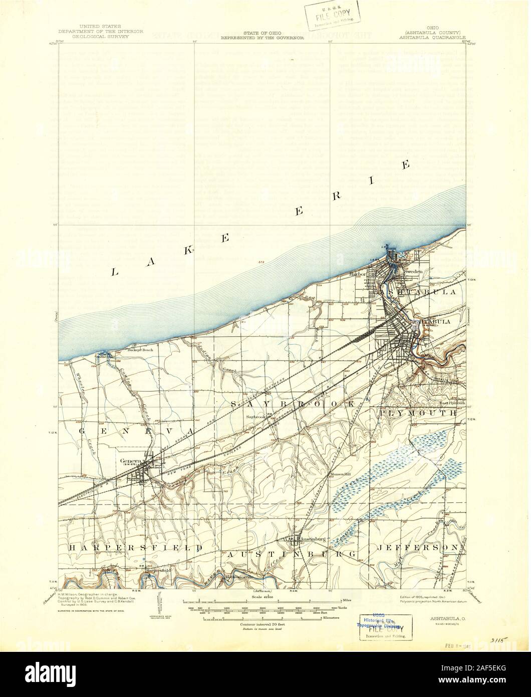 Mappa di ashtabula immagini e fotografie stock ad alta risoluzione - Alamy