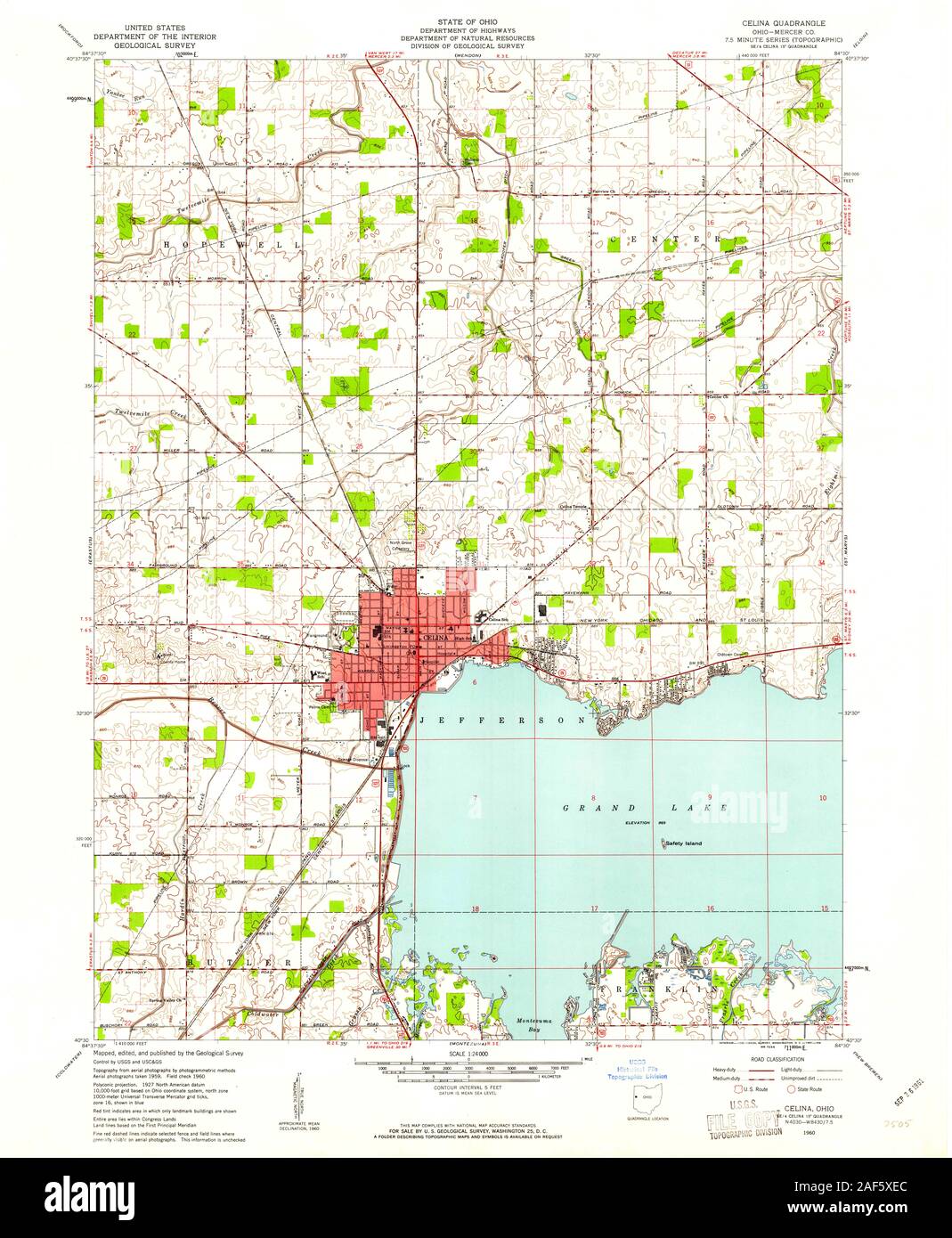 Mappa di celina ohio immagini e fotografie stock ad alta risoluzione ...