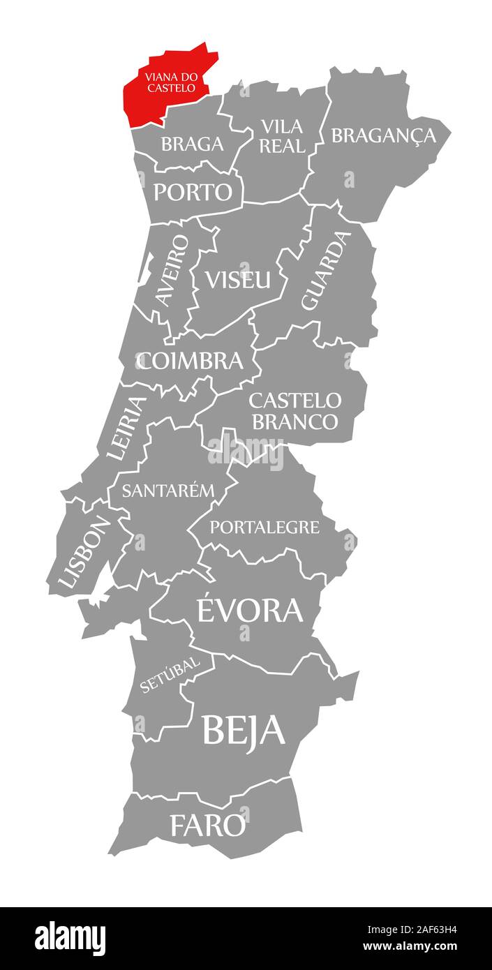 Mappa di viana do castelo Immagini senza sfondo e Foto Stock ritagliate ...