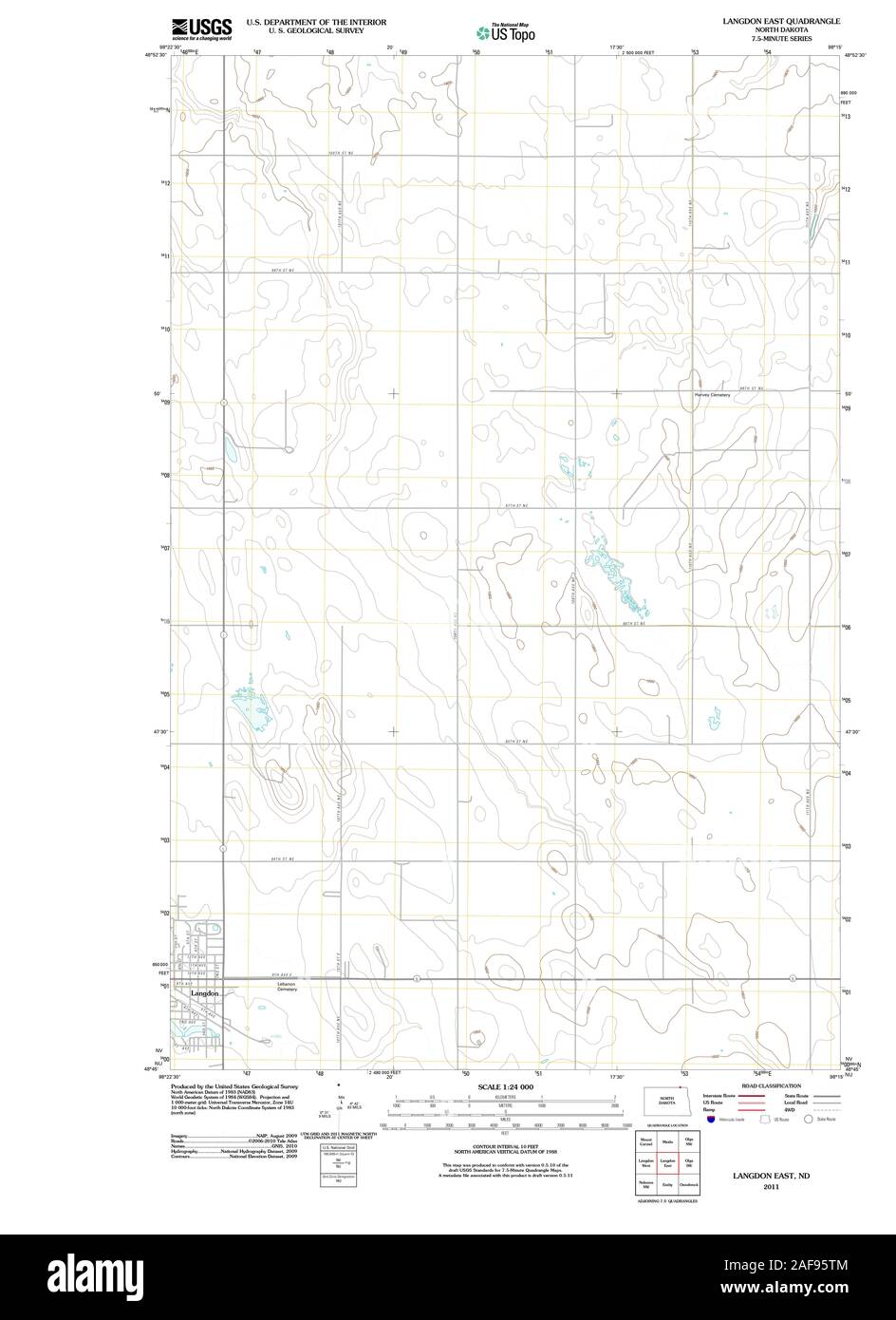 Mappa di langdon, dakota del nord immagini e fotografie stock ad alta ...