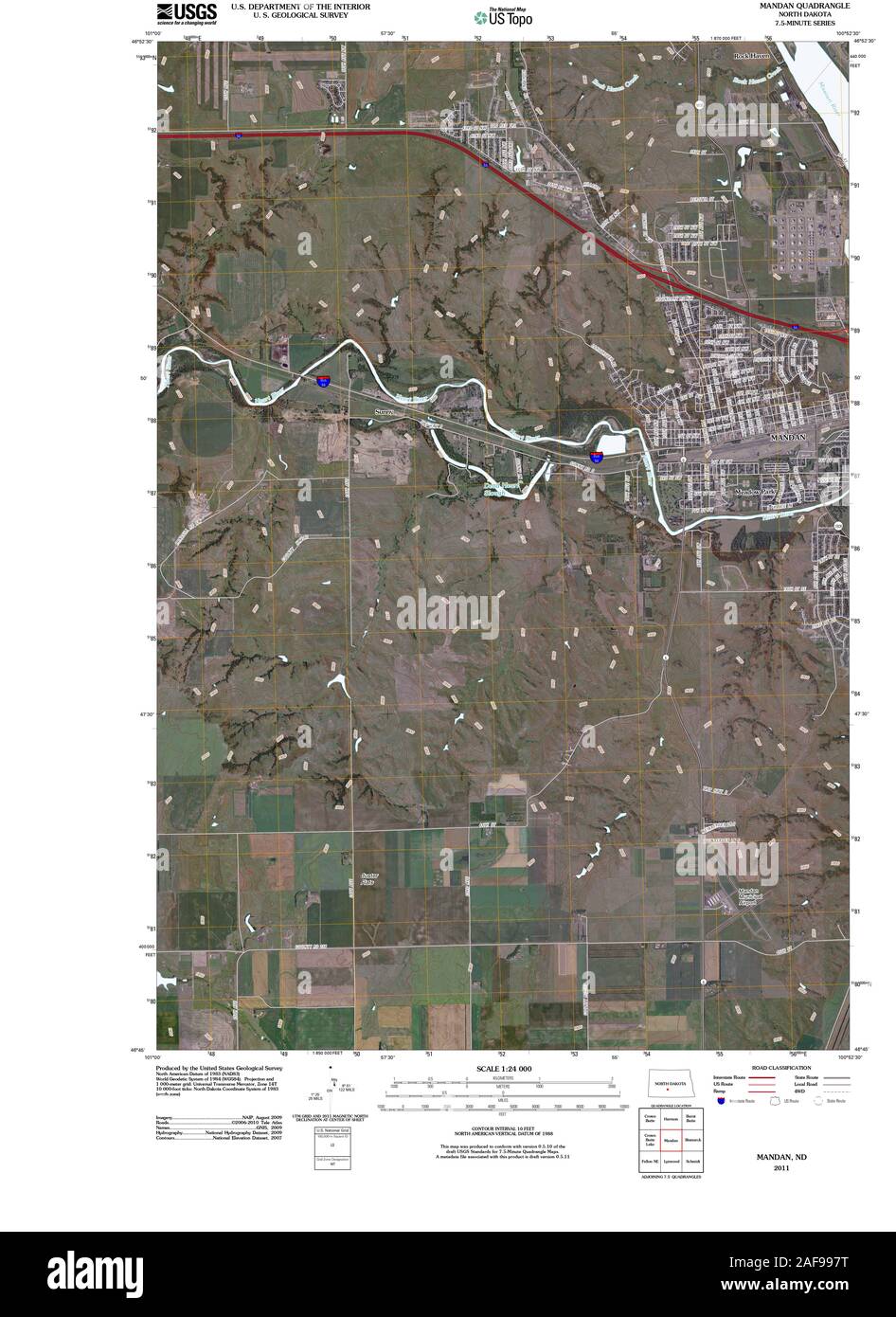 Mappa di mandan, dakota del nord immagini e fotografie stock ad alta ...