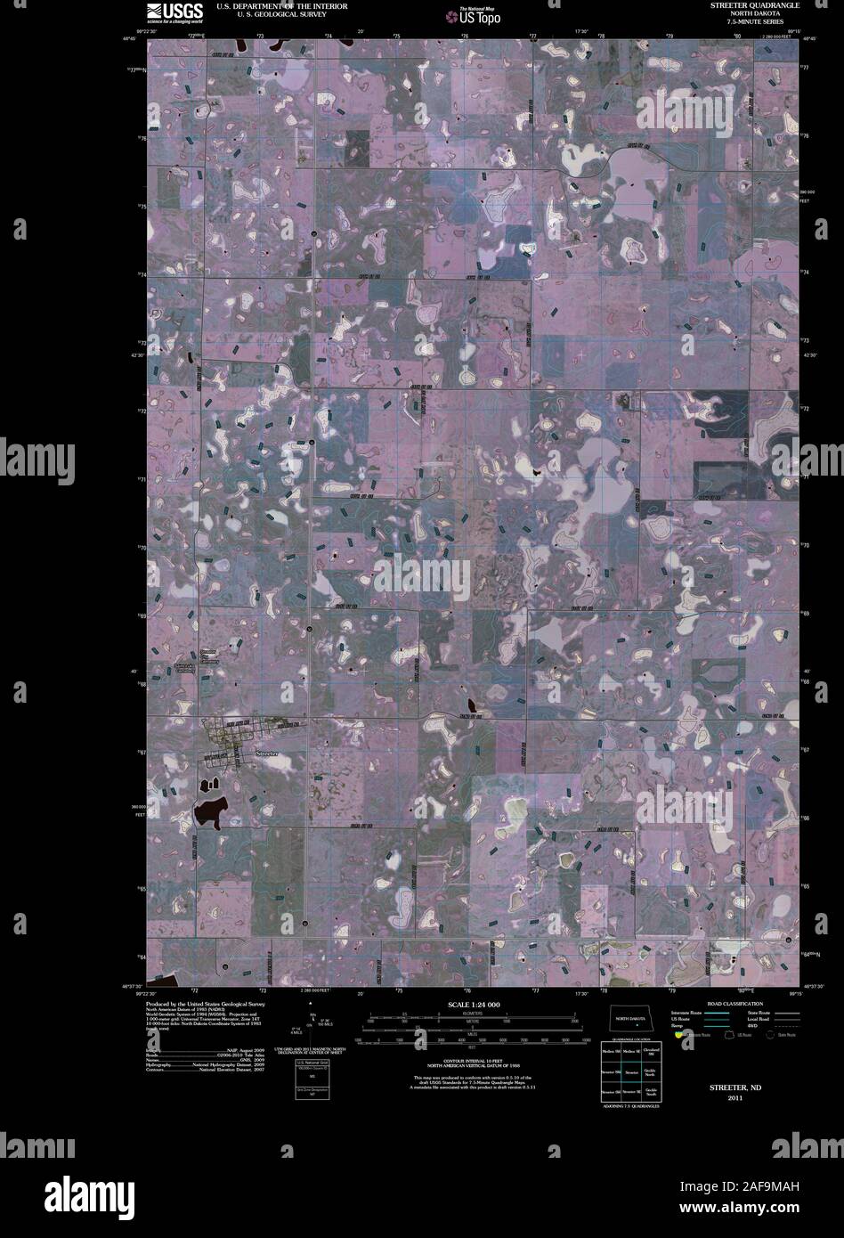 Streeter mappa del dakota del nord immagini e fotografie stock ad alta ...