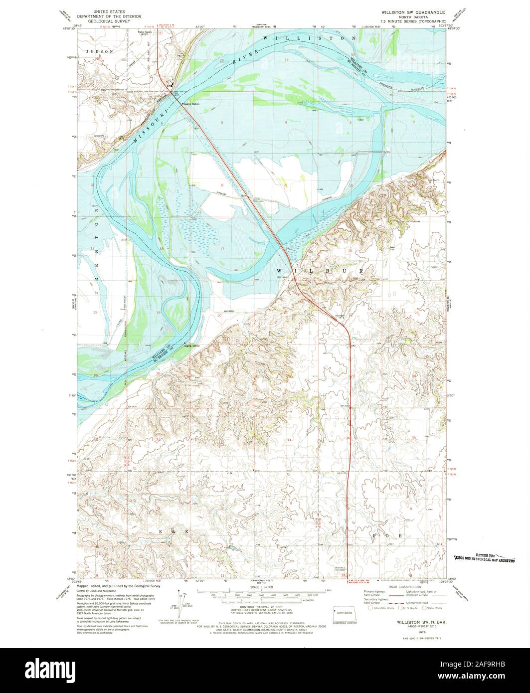 Mappa di williston, dakota del nord immagini e fotografie stock ad alta ...