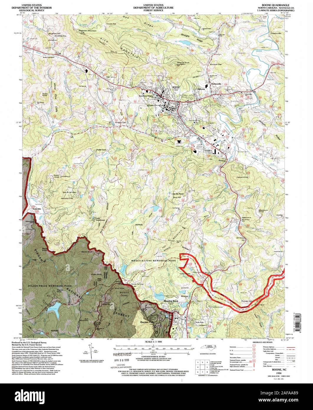 Mappa di boone nord carolina north Immagini senza sfondo e Foto Stock ...