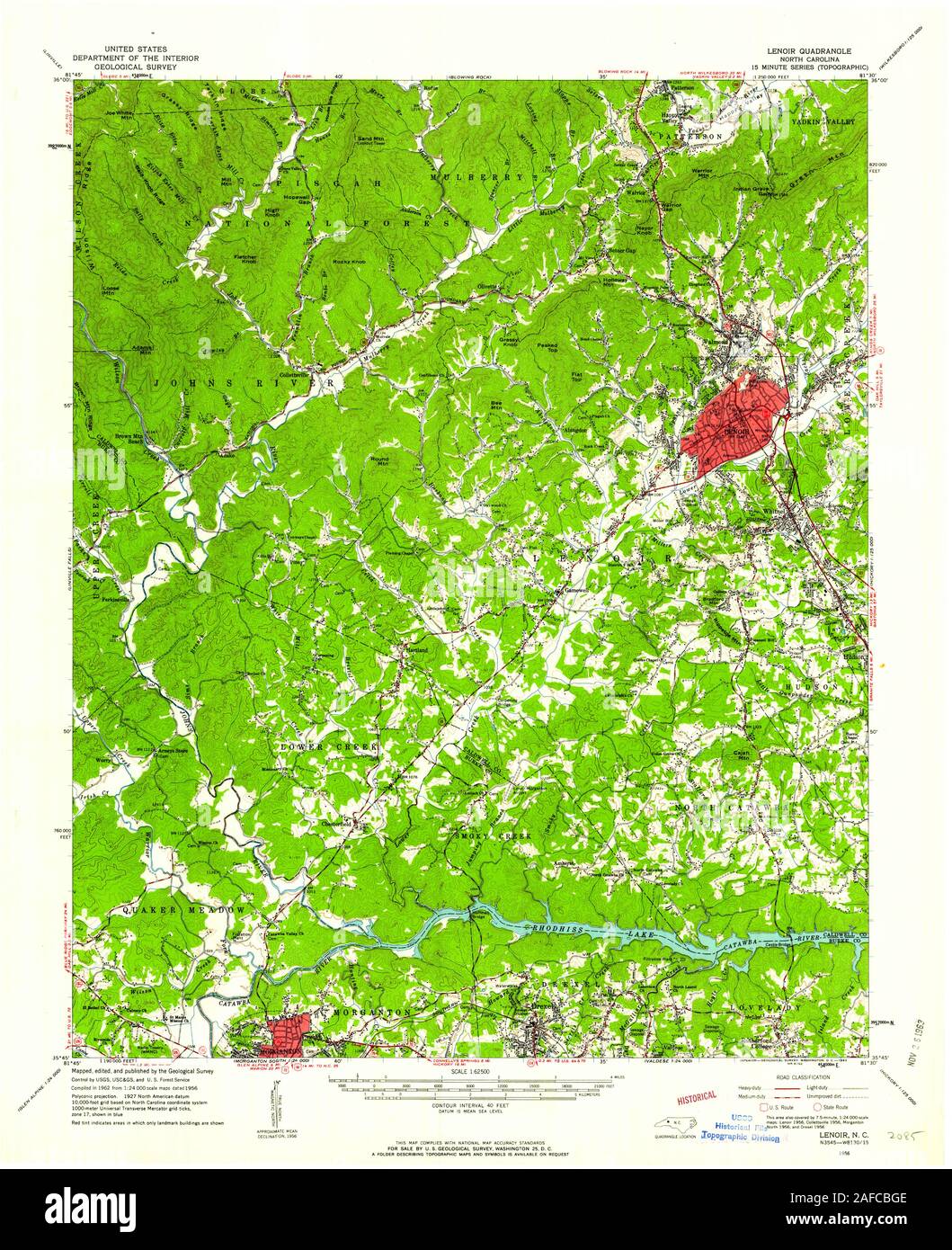 Lenoir mappa della carolina del nord immagini e fotografie stock ad ...