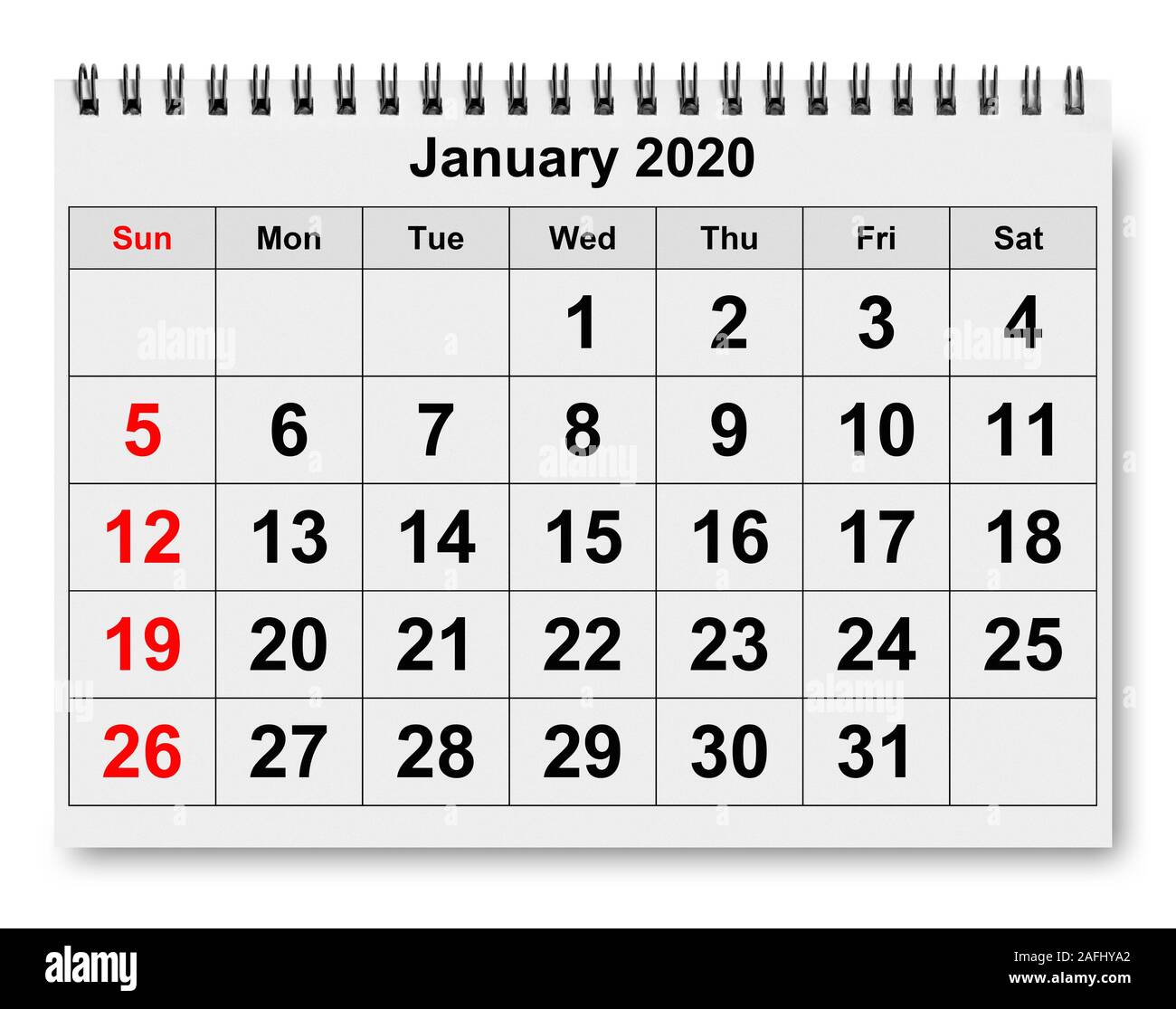 Calendario 2020 immagini e fotografie stock ad alta risoluzione - Alamy