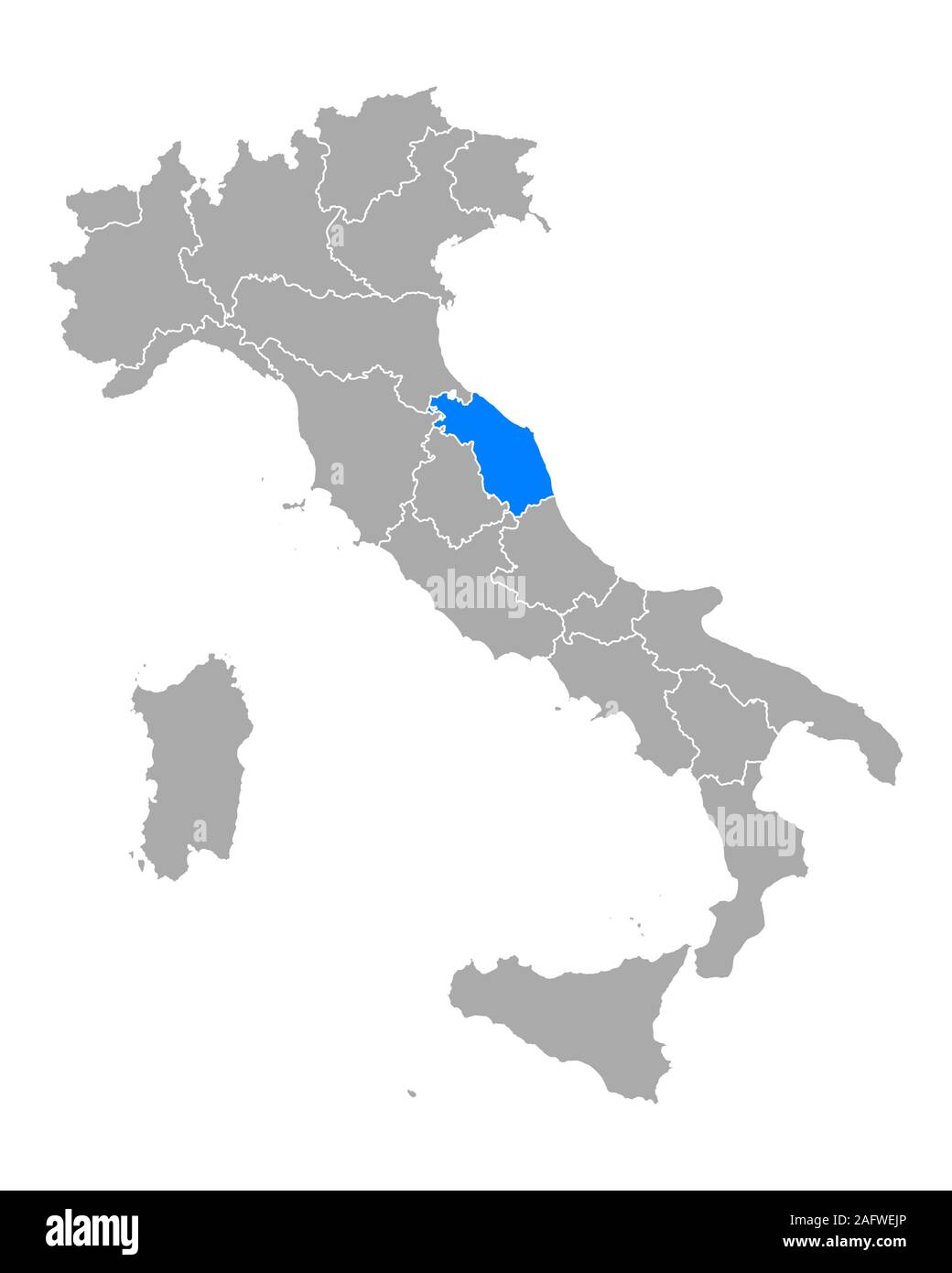 Mappa Della Regione Marche Immagini e Fotos Stock - Alamy