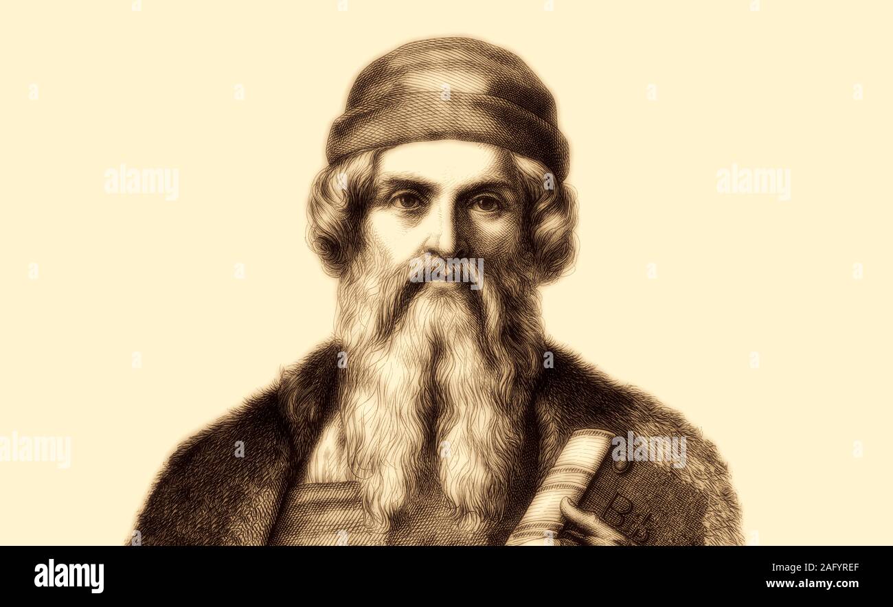 Johannes gutenberg circa 1400 1468 immagini e fotografie stock ad alta risoluzione - Alamy