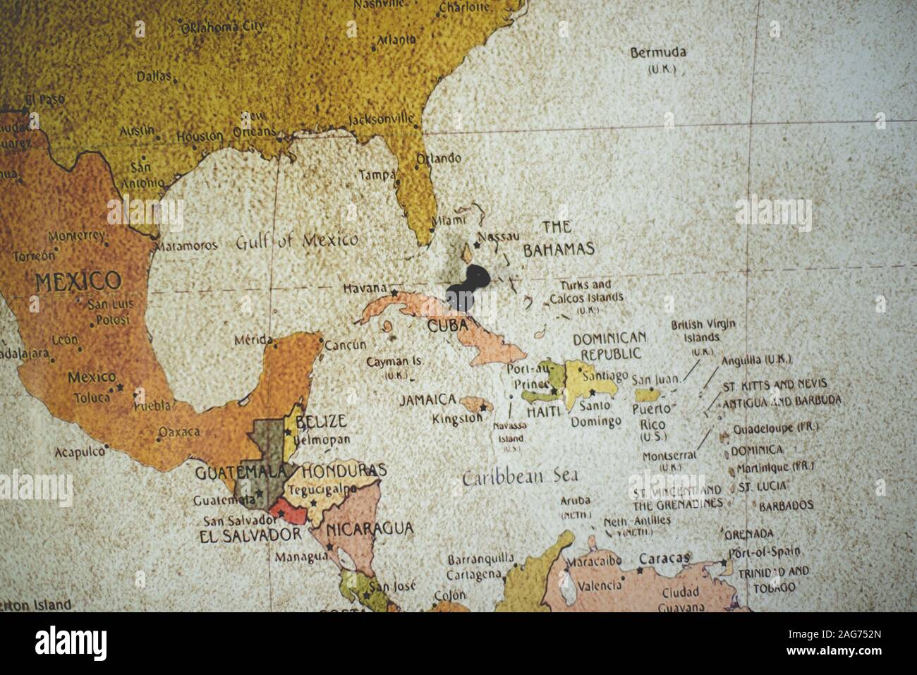 Cuba political map capital havana immagini e fotografie stock ad alta ...