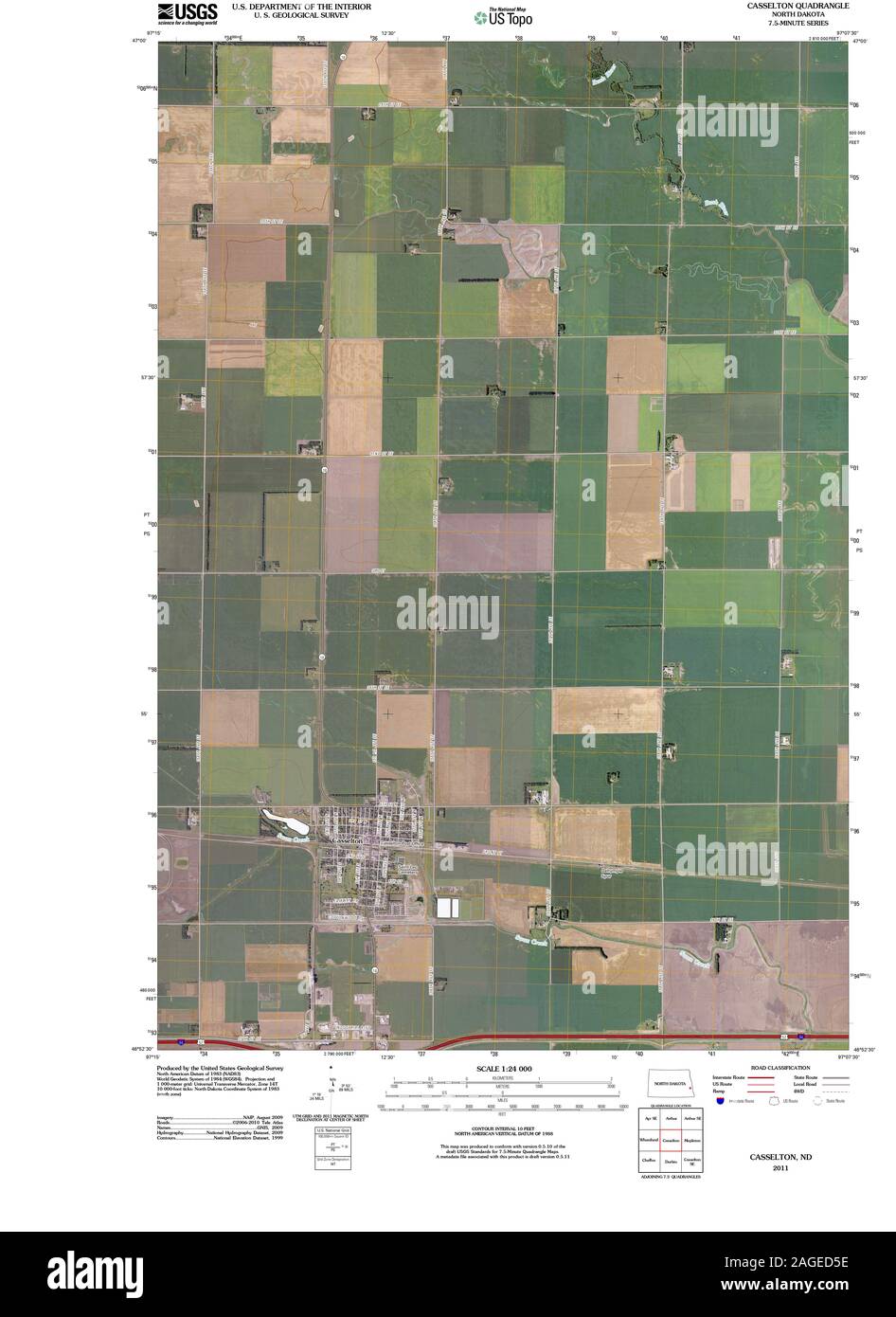 Casselton nord dakota mappa north immagini e fotografie stock ad alta ...