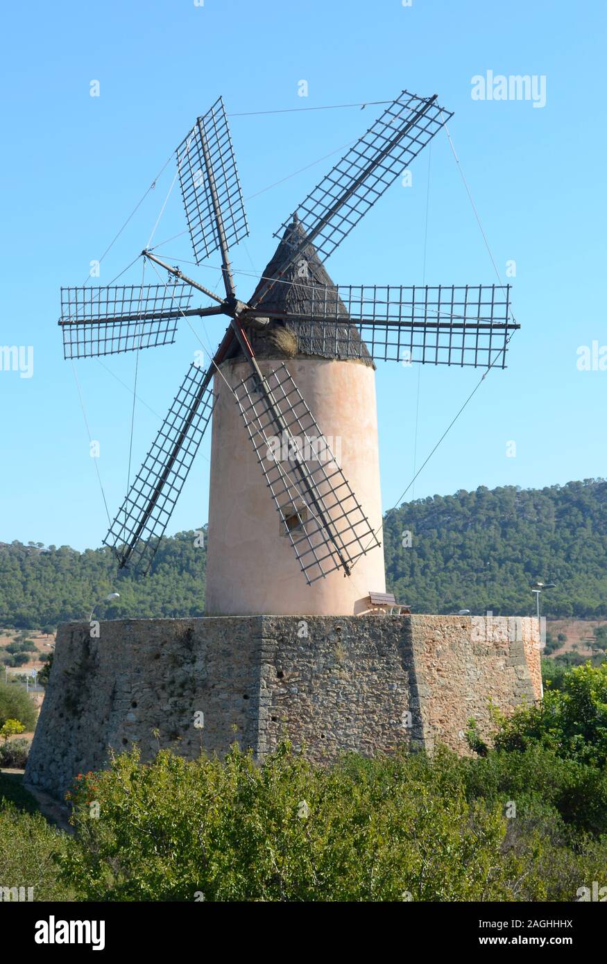 Sfondo di disegno del mulino a vento immagini e fotografie stock ad ...