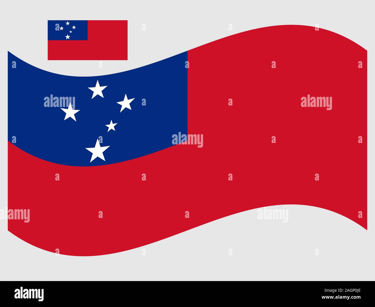 Bandiera samoa Immagini Vettoriali Stock - Alamy