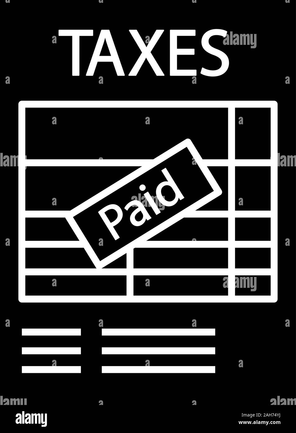 Ritorno fiscale icona glyph. Reporting fiscale. Contabilità e ...
