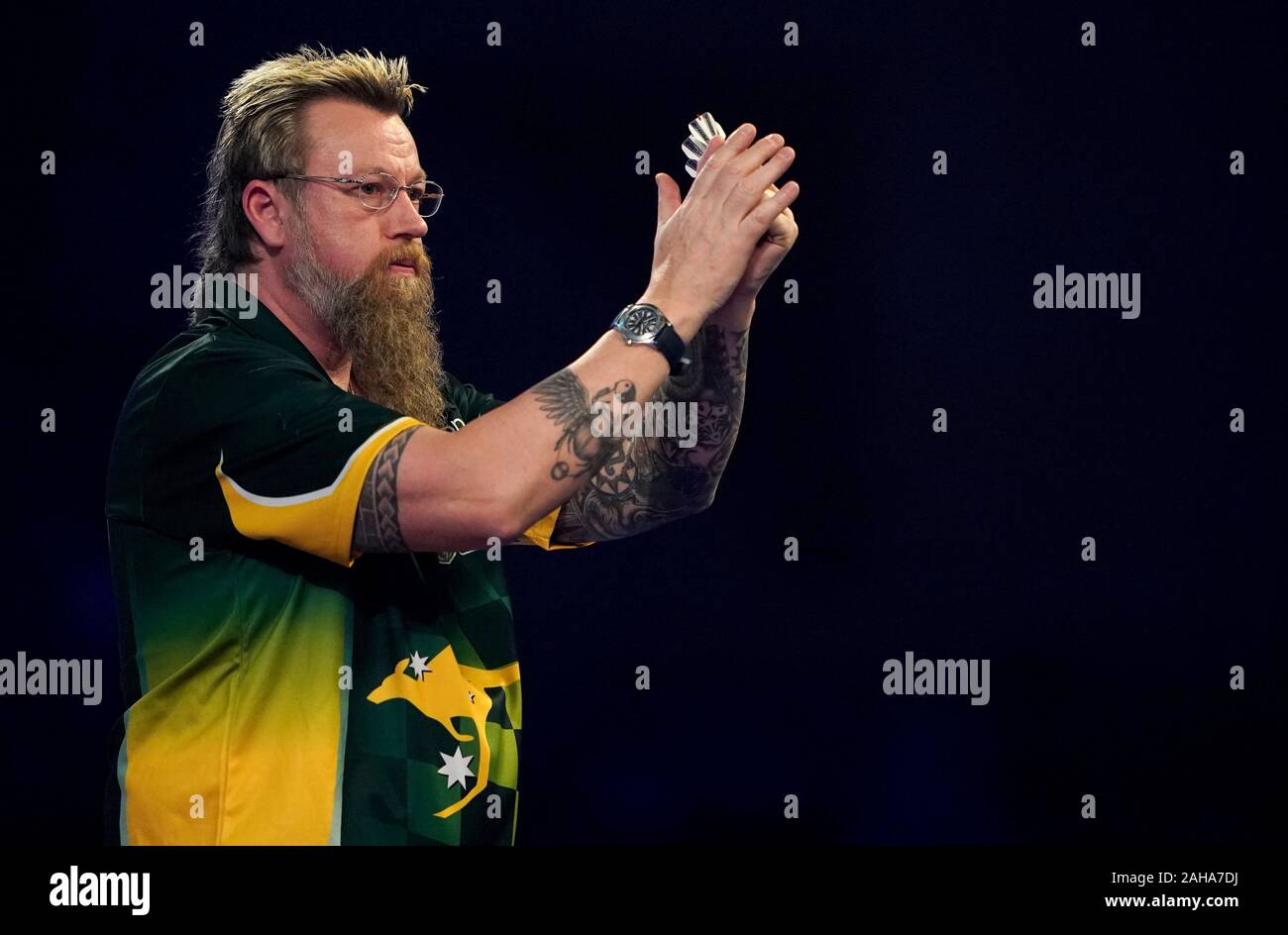 Simon whitlock celebra la partita vincente durante immagini e ...