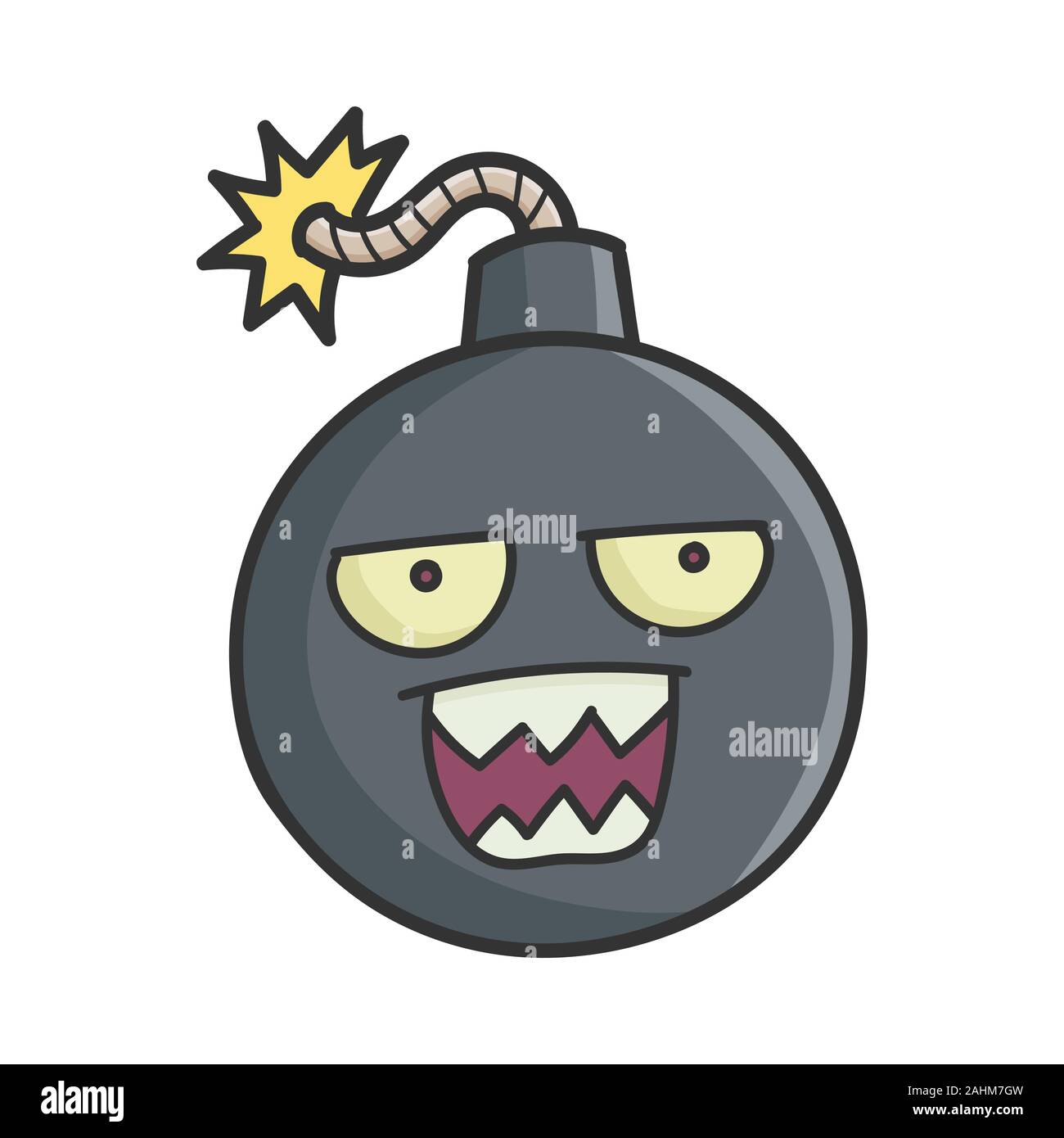 Bomb emoticon cartoon illustration Immagini Vettoriali Stock - Pagina 2 ...