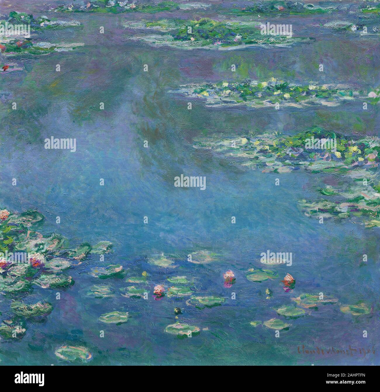 Claude Monet. Water Lilies. 1906. La Francia. Olio su tela "One instant ...