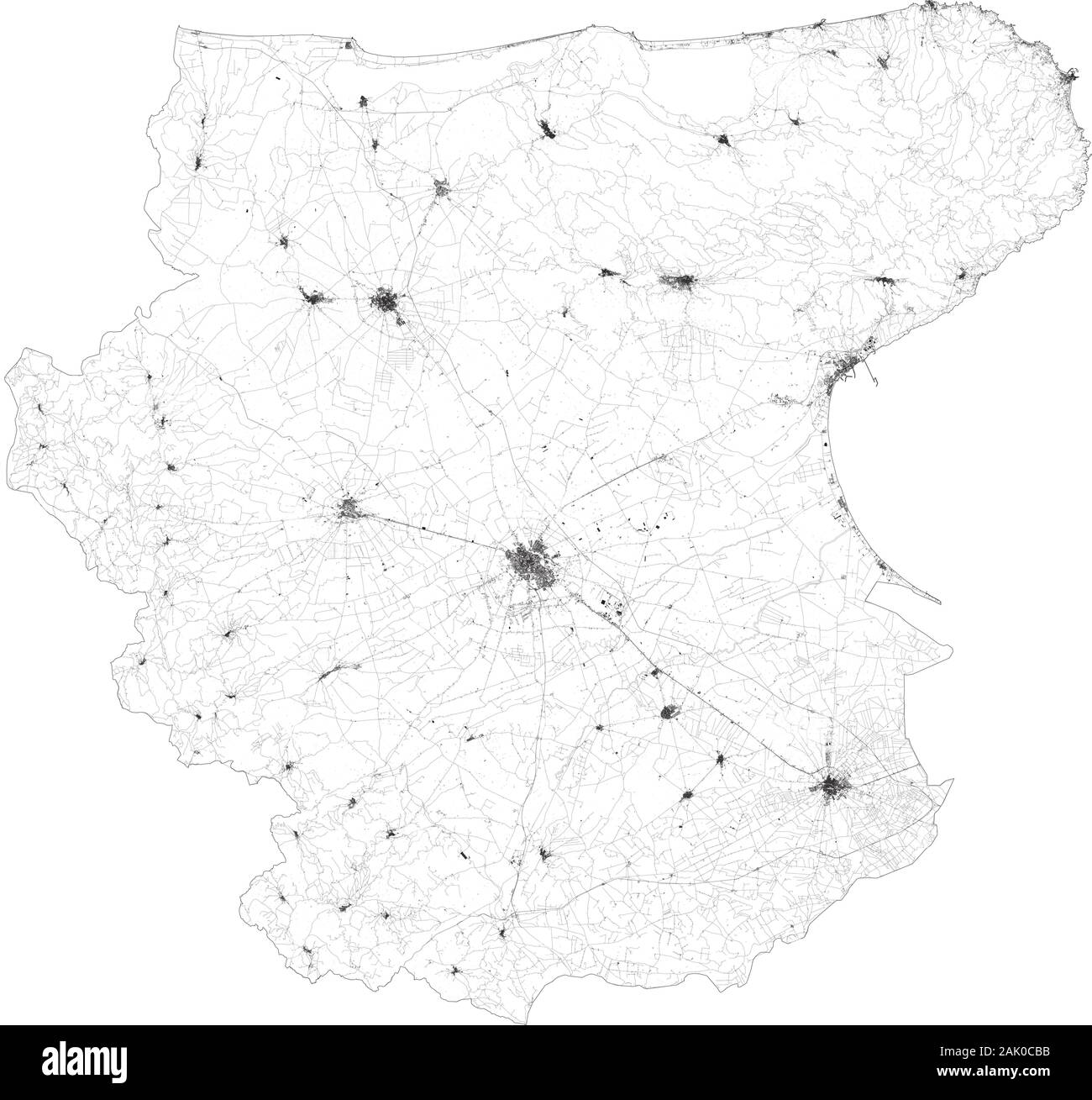 Mappa della provincia di foggia immagini e fotografie stock ad alta ...