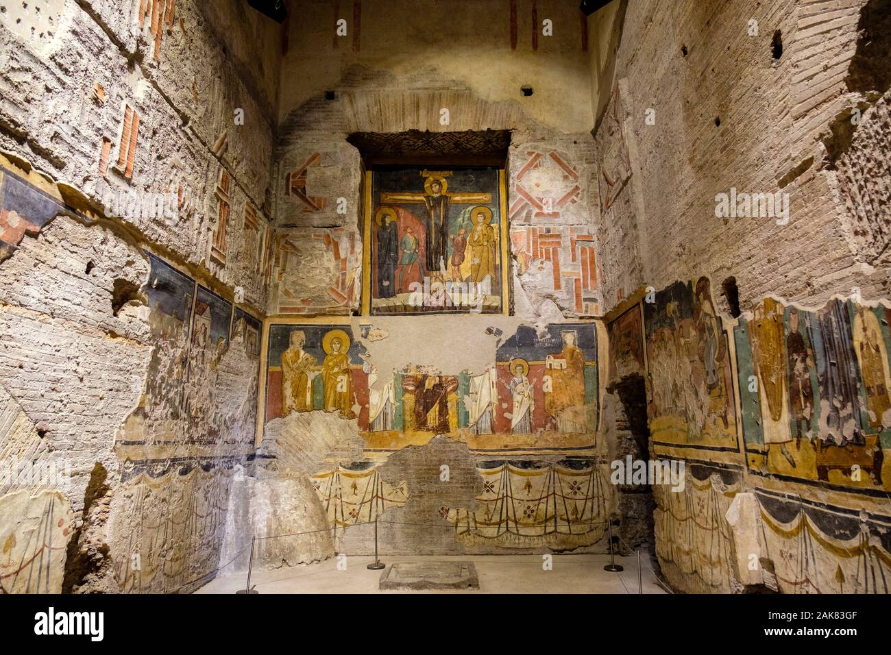 Affreschi romani, dipinti romani a Santa Maria Antiqua, Antica Chiesa ...