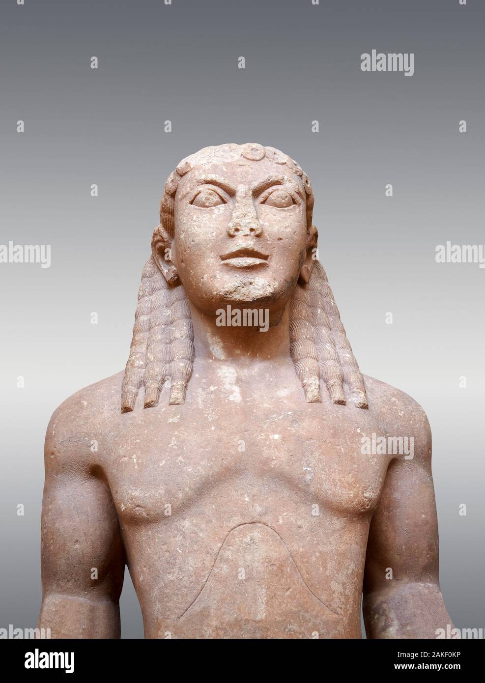 Antica statua arcaica greca kouros immagini e fotografie stock ad alta ...