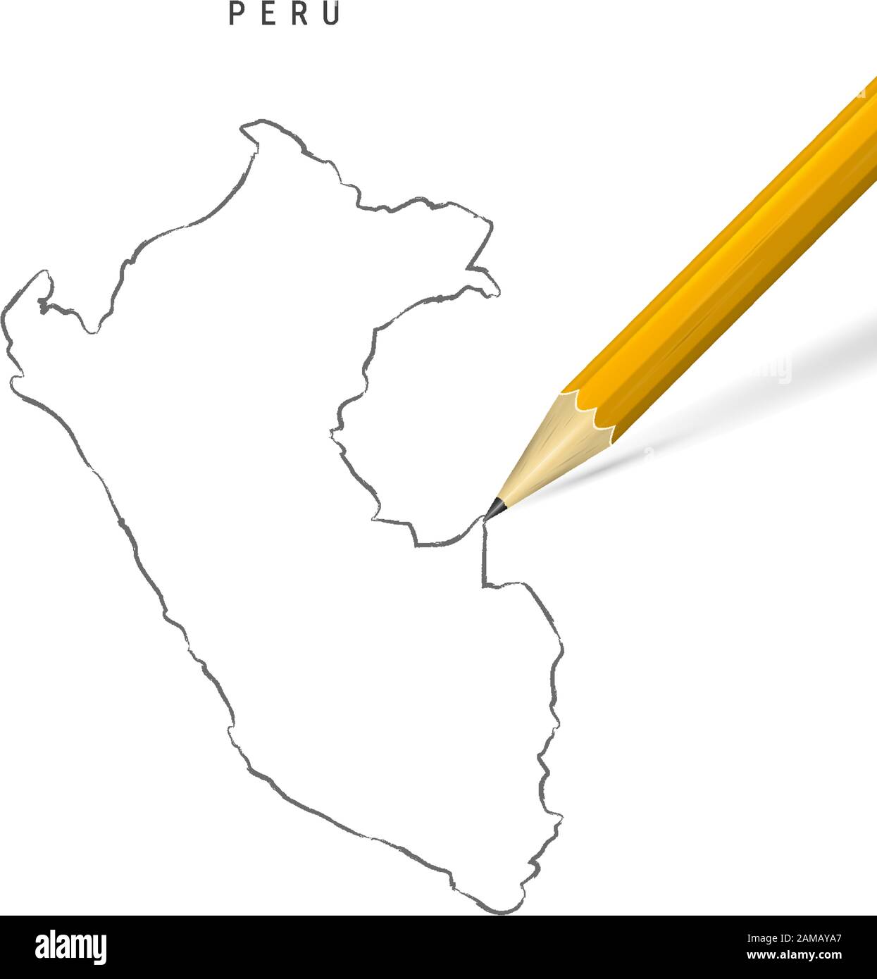 Hand drawn map peru immagini e fotografie stock ad alta risoluzione - Alamy