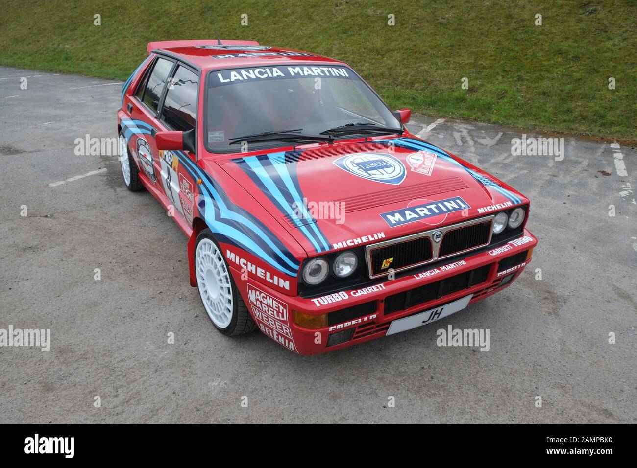Lancia Delta integra IN Martini RACING COLORS Foto stock - Alamy