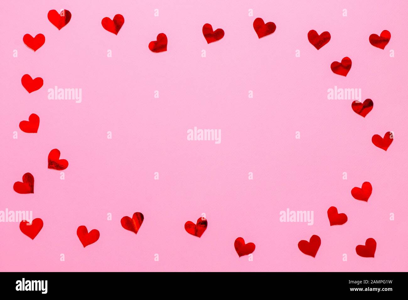 Cornice di cuori rosa immagini e fotografie stock ad alta risoluzione ...