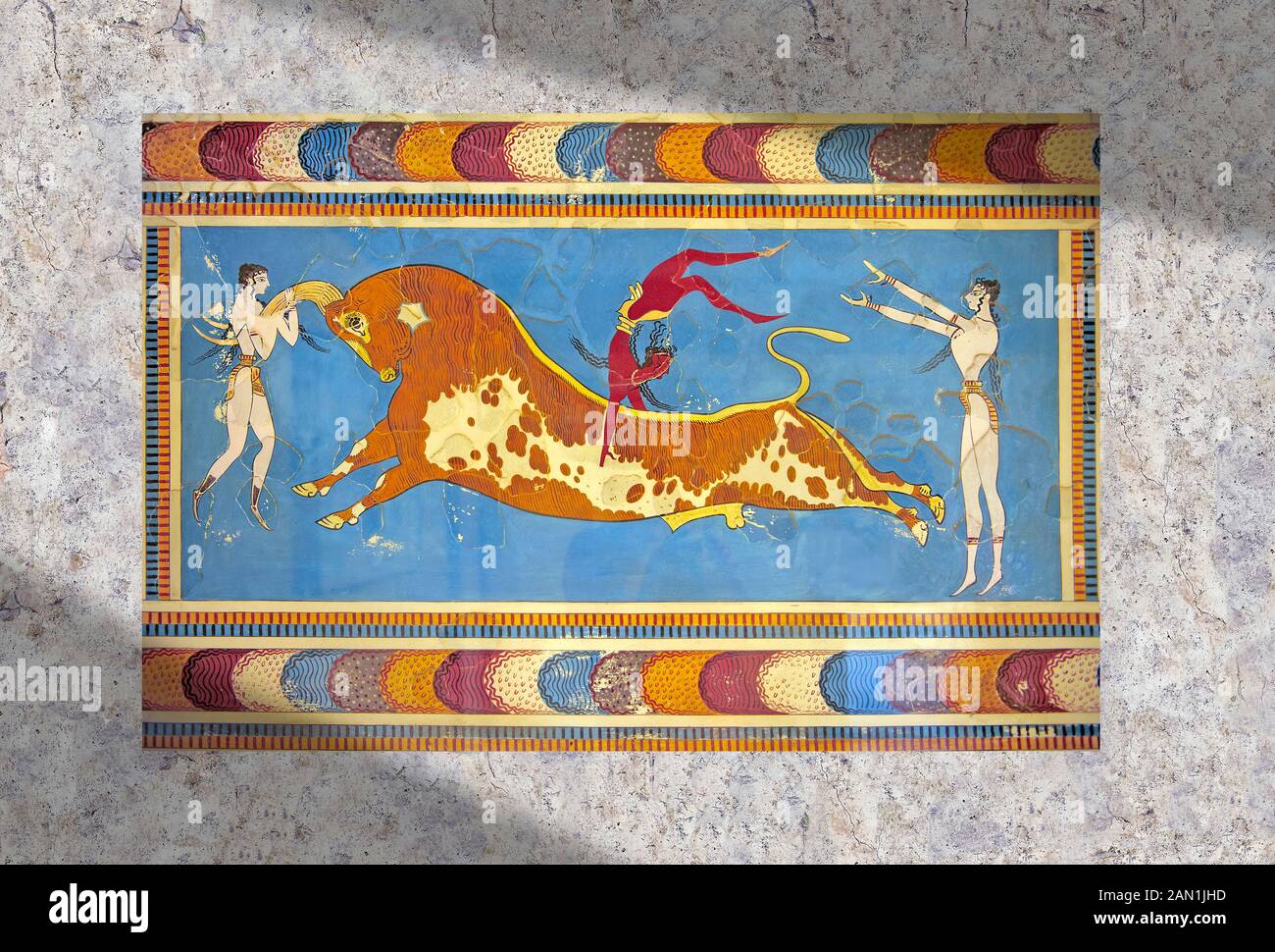 Toro affresco di cnosso immagini e fotografie stock ad alta risoluzione ...