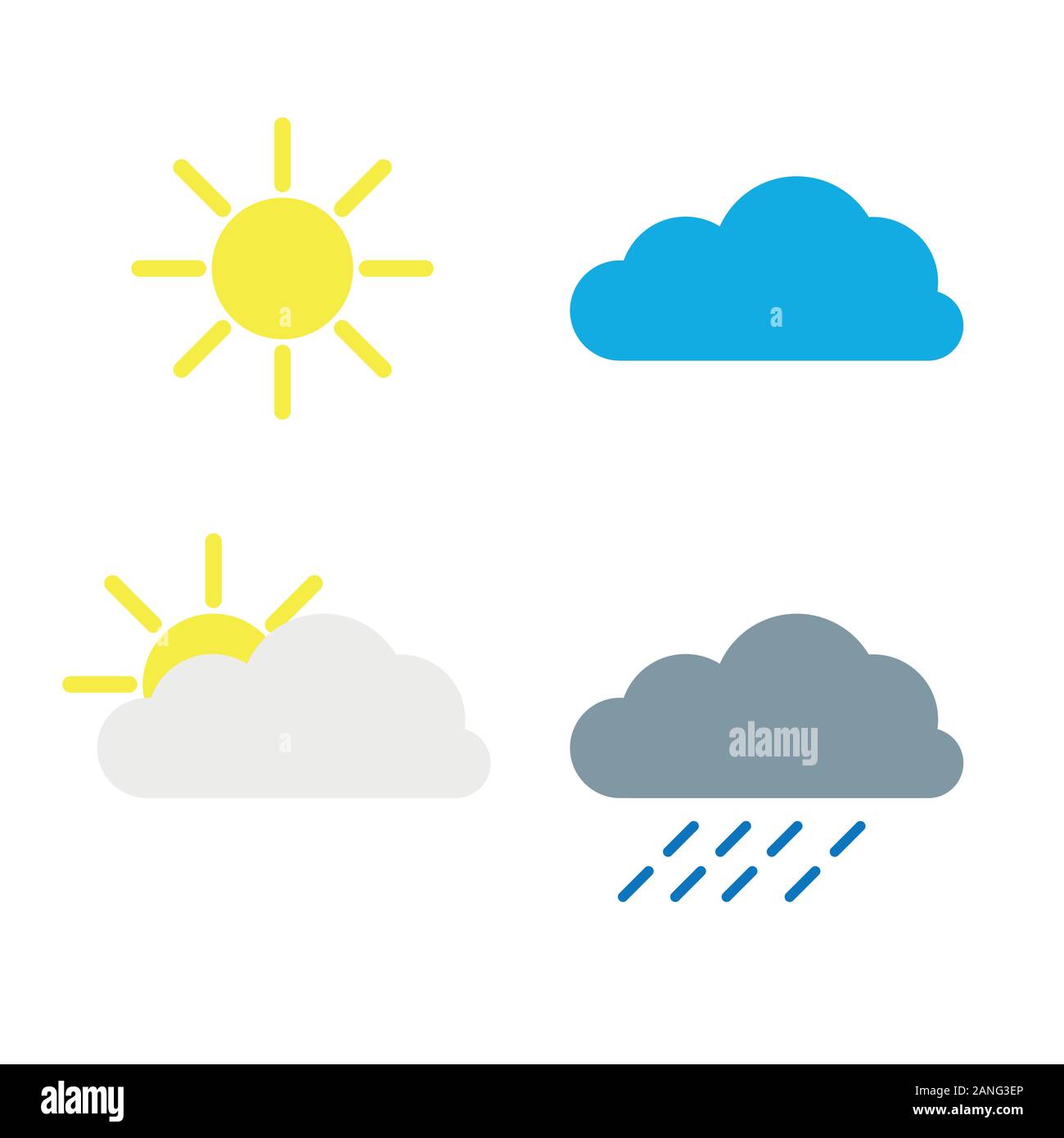 Weather forecast symbols immagini e fotografie stock ad alta ...