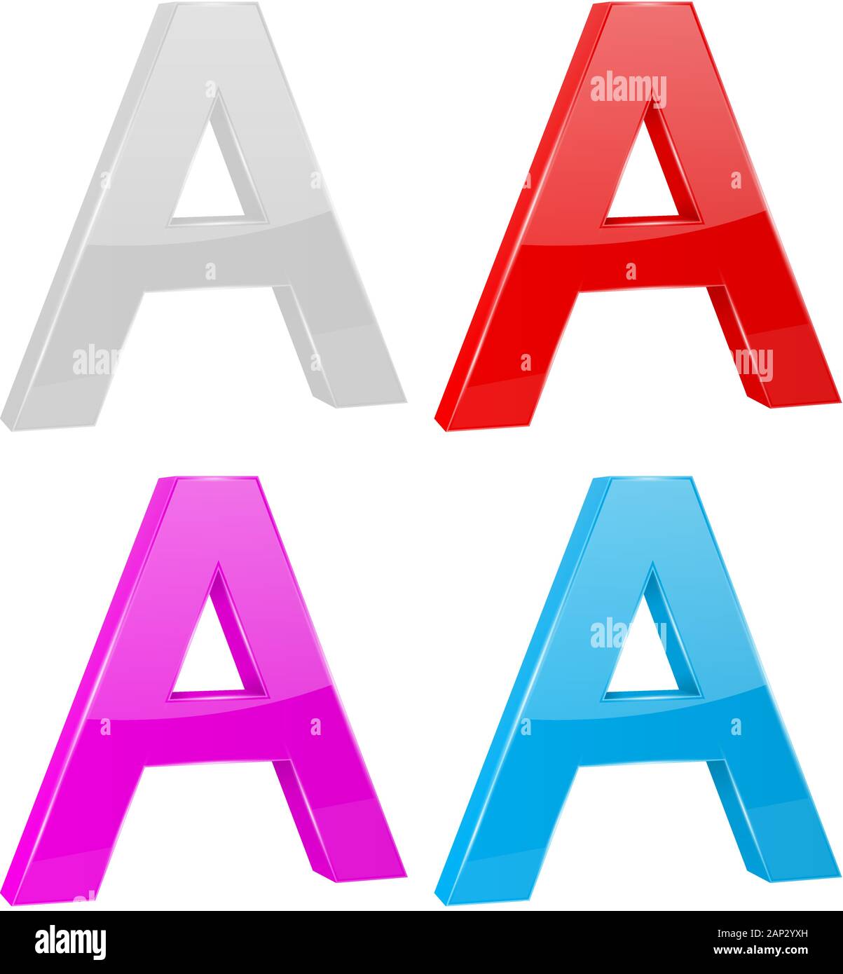 Lettera colorata Immagini Vettoriali Stock - Alamy