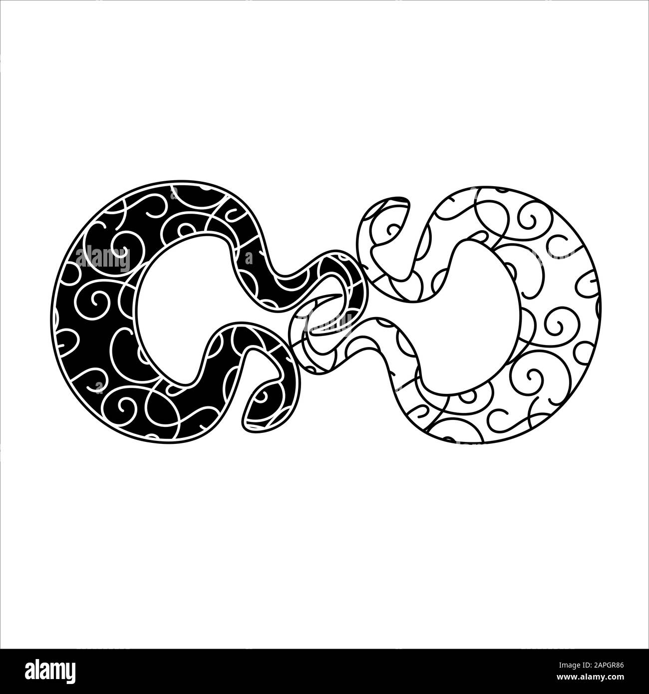Due serpenti velenosi Immagini Vettoriali Stock - Alamy