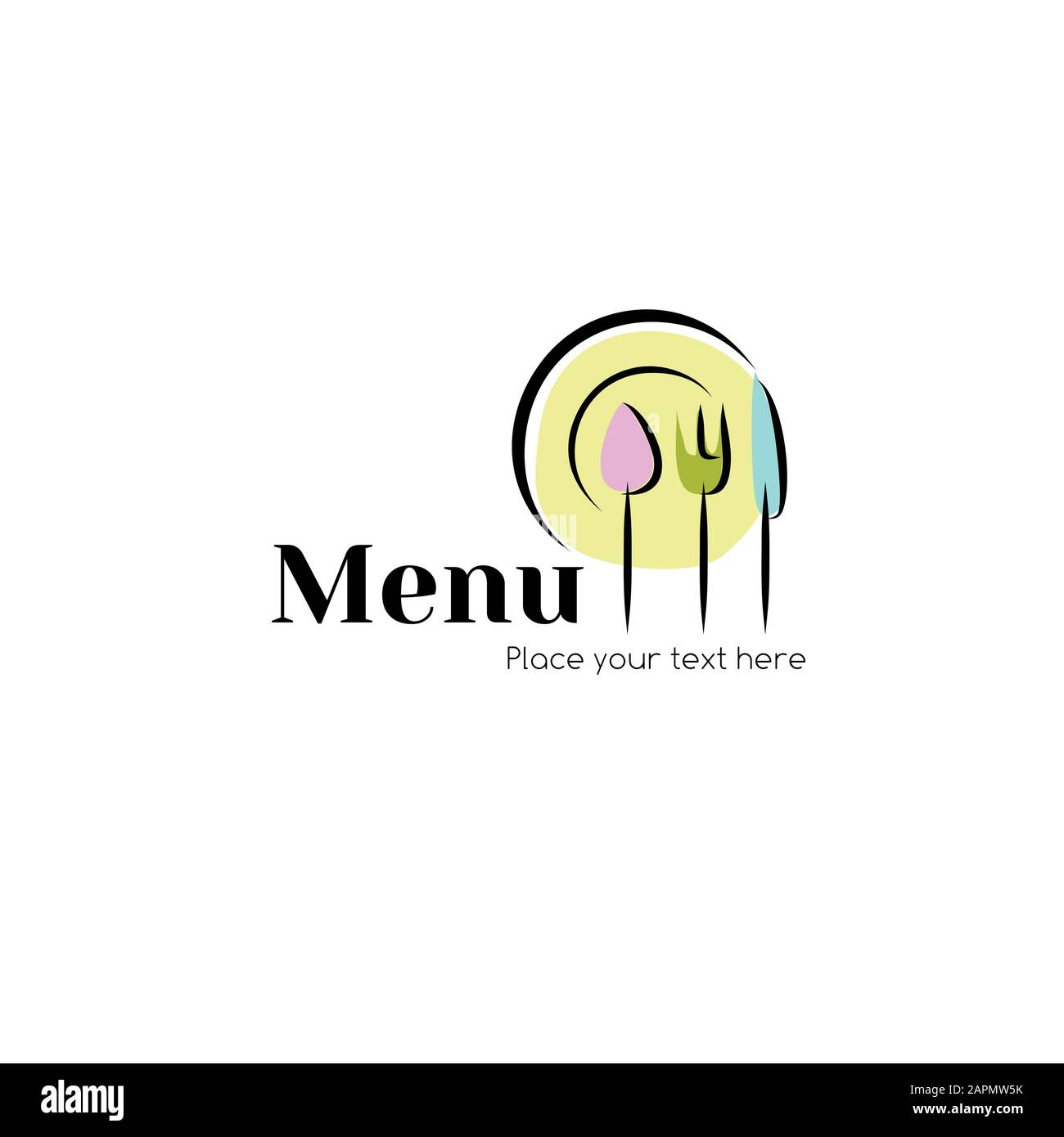 Logo del menu Immagini Vettoriali Stock - Alamy