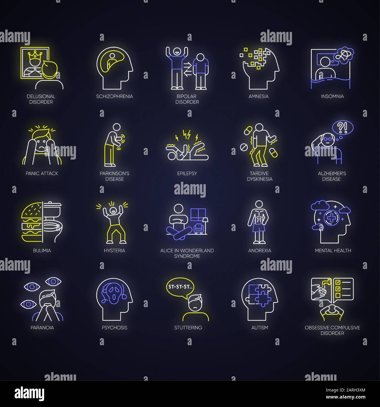 Símbolo del autismo para colorear Immagini Vettoriali Stock - Alamy