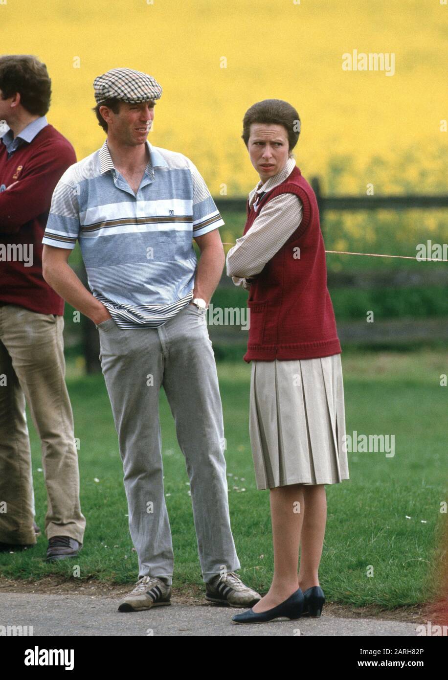 Hrh princess anne captain mark phillips immagini e fotografie stock ad ...